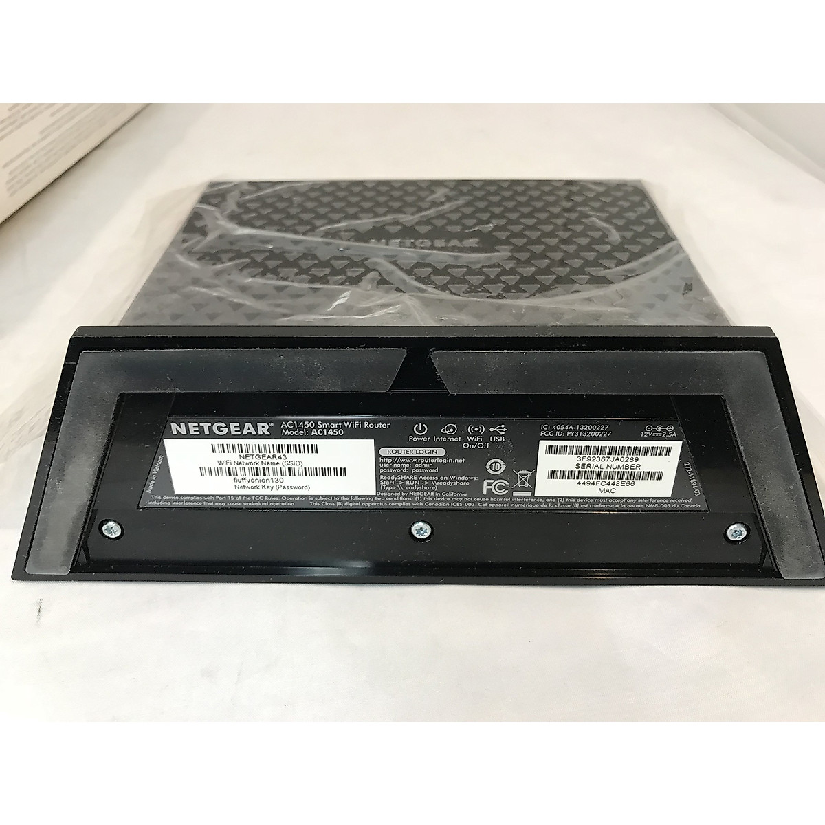 NETGEAR AC1450 Dual Band Gigabit Smart WiFi Router