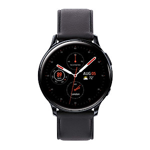 Samsung Galaxy Watch Active 2 (40mm, GPS, Bluetooth) Smart Watch with Advanced Health Monitoring, Fitness Tracking, and Long Lasting Battery, Black, SM-R830NZKCXAR (Renewed)
