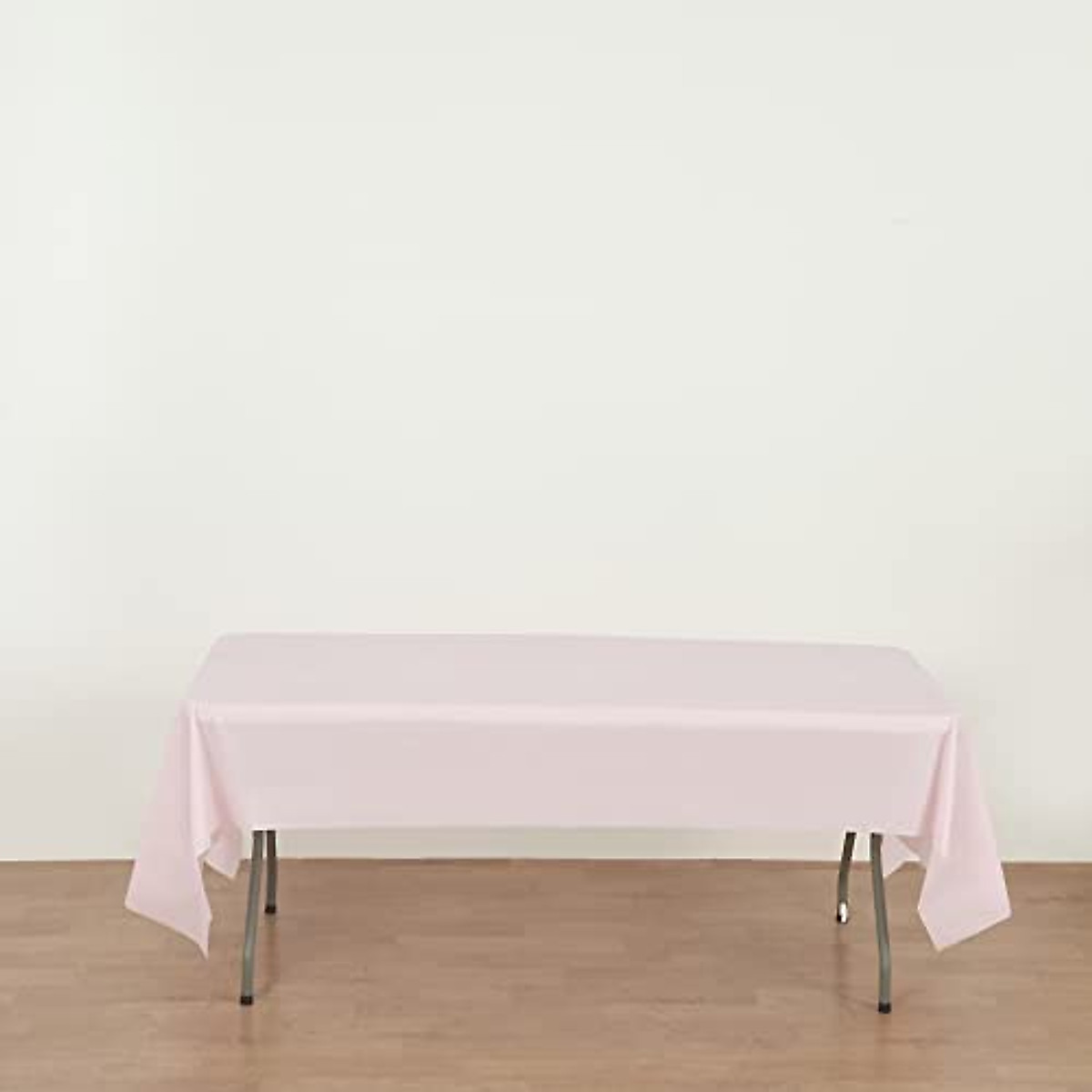 Evershine (12-Pack) Heavy Duty Plastic Table Covers Tablecloth (Reusable) (Rectangle 54" X 108", Pink)