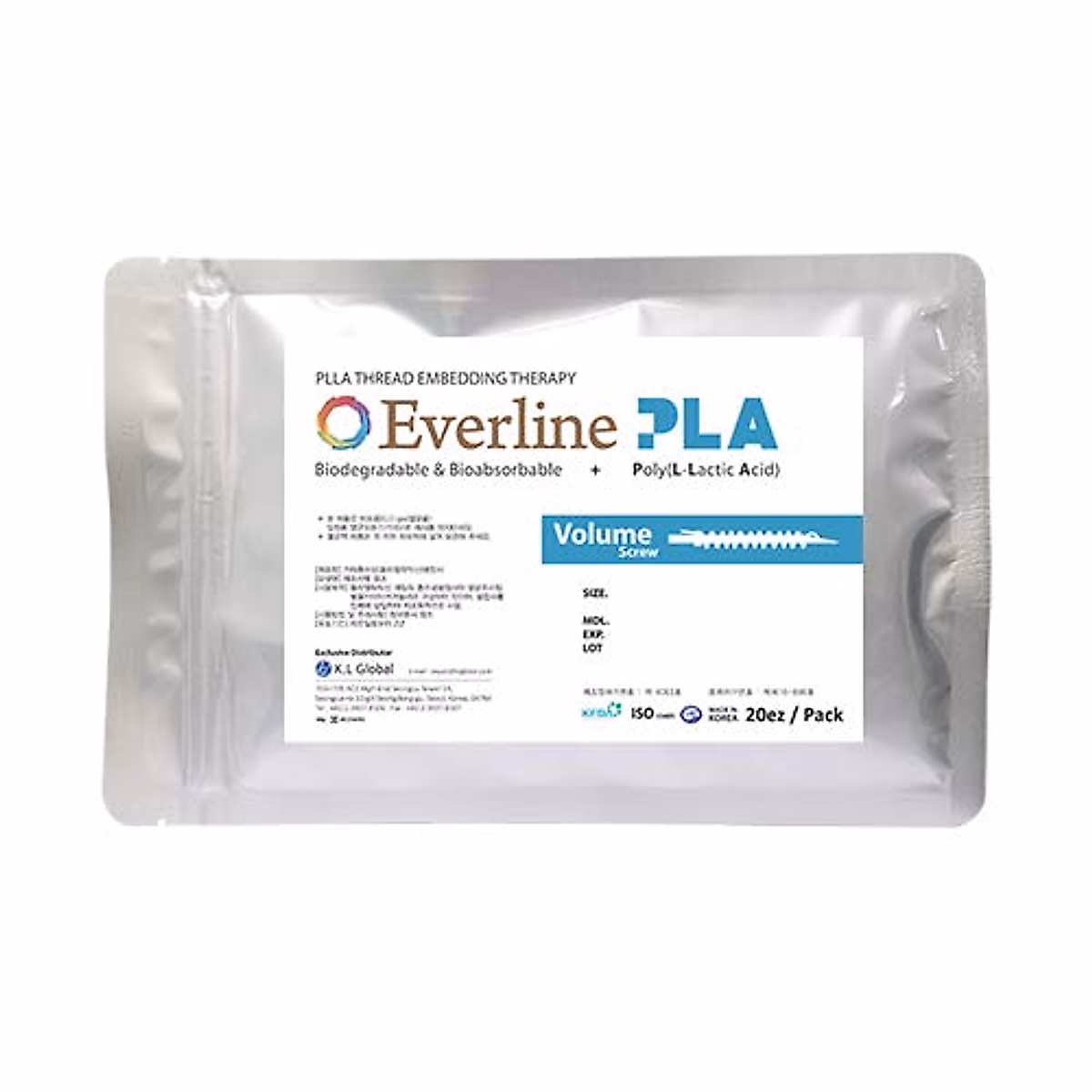 Everline PLA/PDO thread/Ultra V-Lift/Volume Type 20pcs (29G-38mm)