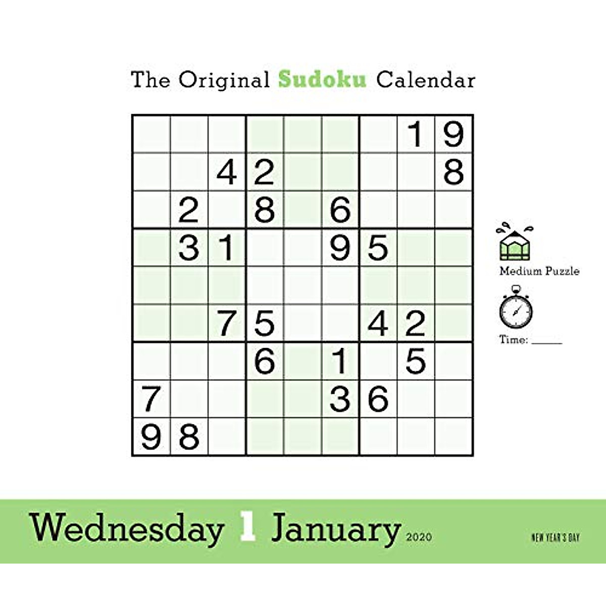 The Original Sudoku Page-A-Day Calendar 2020