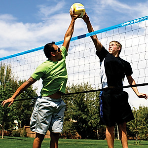 Park & Sun Sports Tournament 179: Portable Outdoor Volleyball Net System, Blue