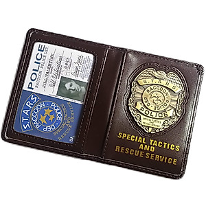 Resident Evil Biohazard S.T.A.R.S RPD Wallet Jill Valentine ID Holder | Chris Leon Wesker Cosplay
