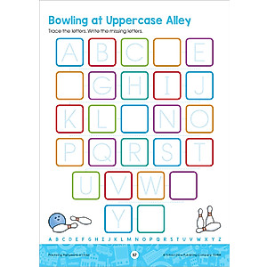 School Zone - Explore the City Kindergarten Learning Workbook - 240 Pages, Ages 5 to 6, Stickers, Alphabet, ABCs, Search & Find, and More (Easy-Tear Top Bound Pad)