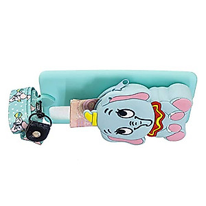 Yewos Coin Purse Case Case Compatible with Samsung Galaxy A12 5G Cute 3D Animals Elephant Cartoon Soft Light Blue Silicone Wallet Case with Wrist Strap,Cool Kawaii Funny Kids Teens Girls Cover