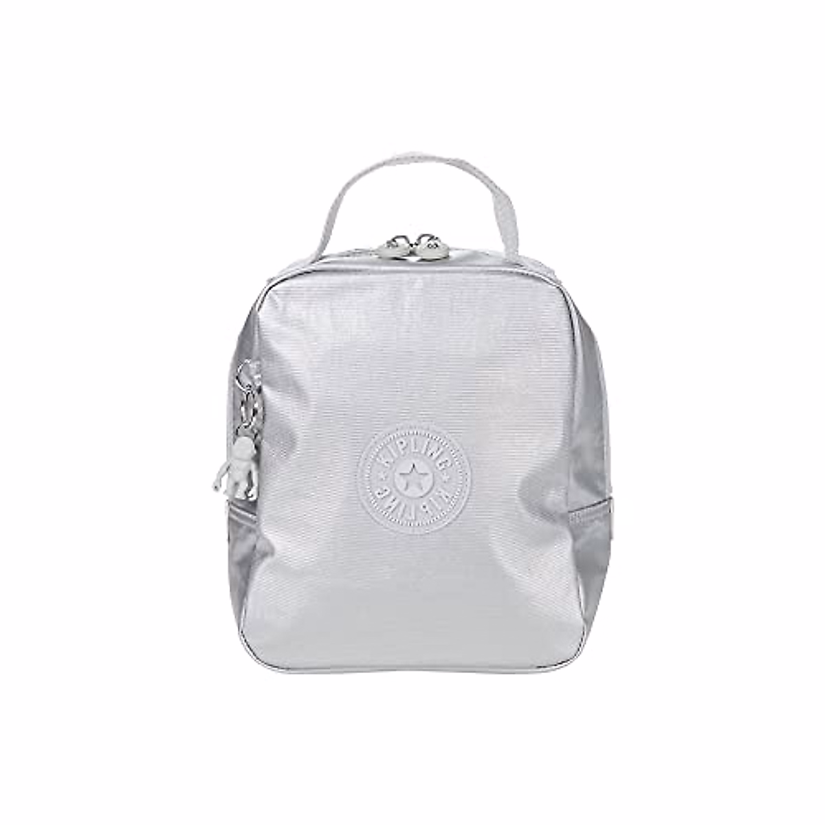 Kipling womens Lyla insulated lunch bag, Bright Silver, Small US
