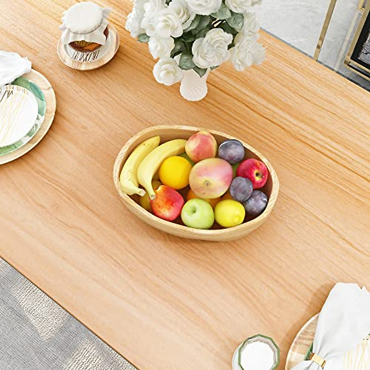 Recaceik Dining Table Set for 4 Kitchen Table and Chairs Set of 4, 5 Pieces Bar Table Set with 4 Stools Counter Height Dining Room Table with Metal Legs for Dinette Breakfast Nook, 47'' Walnut