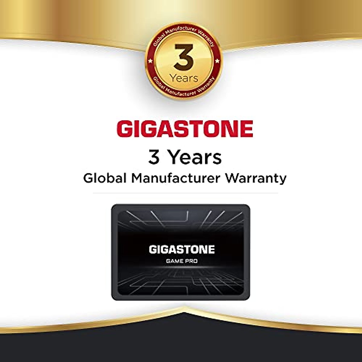 Gigastone SATA SSD 1TB SSD 2.5 Game Pro 3D NAND Internal SSD SLC Cache Boost Speed 540MB/s, Internal Solid State Drives Upgrade Storage for PC PS4 Laptop SSD Hard Drives SATA III 6Gb/s 2.5”/7mm