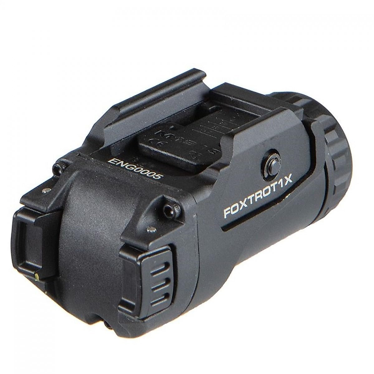 Sig Sauer Foxtrot1X 450 Lumens Compact Durable Tactical Rail-Mounted Handgun Flashlight with Ambidextrous Push-Button Side Switches, Black