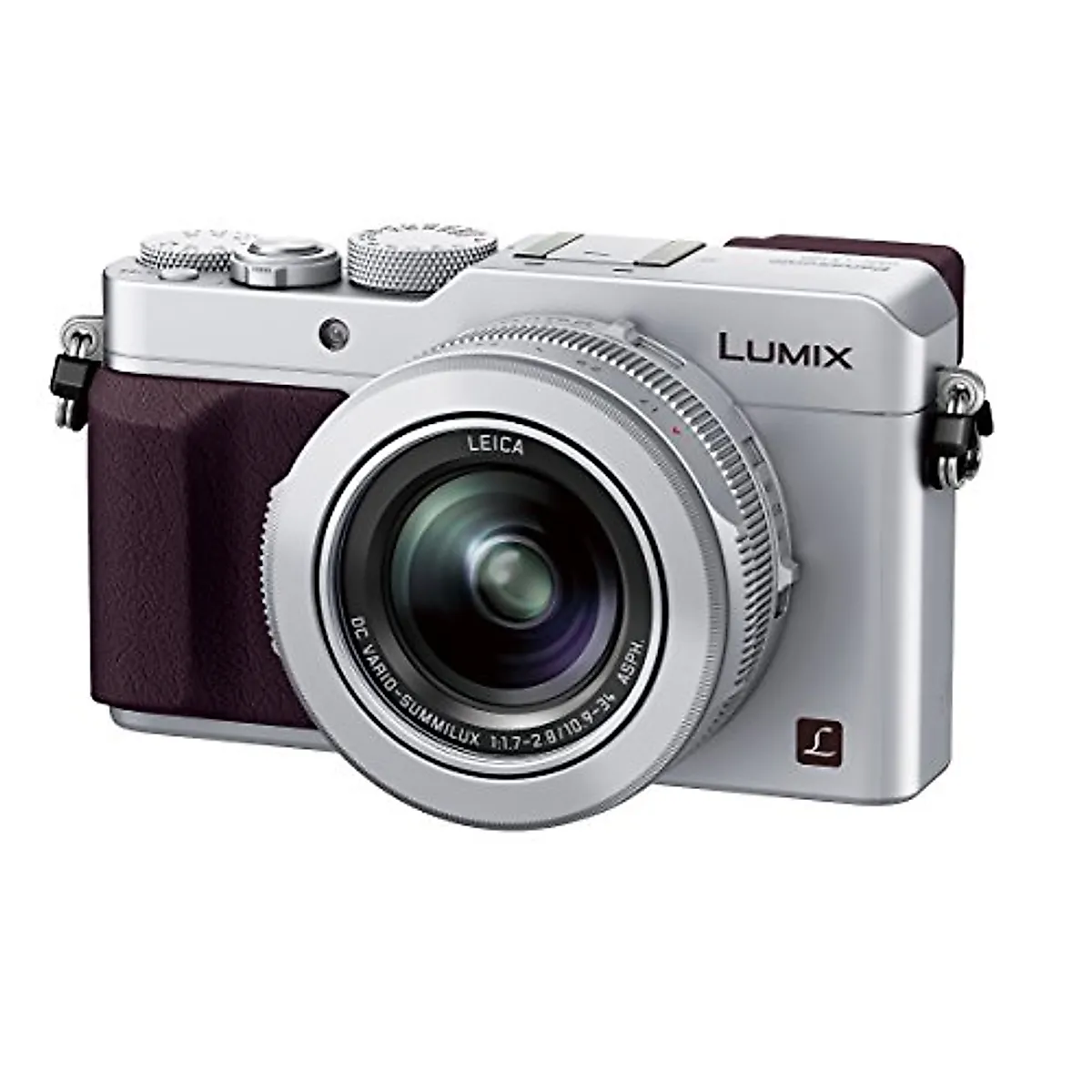Panasonic Lumix DMC-LX100 Digital Camera, 12.8MP, 3.0-Inch Display, 24-75mm Leica DC Vario-Summilux f/1.7-2.8 Lens, 4K Ultra HD Video, HDMI/USB, Wi-Fi, NFC (Silver)