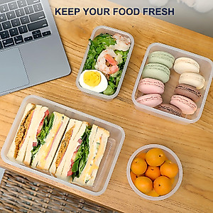 KITHELP 60-Piece Large Food Storage Containers Set - Leakproof, BPA-Free Plastic with Lids Airtight for Kitchen Storage and Organization Reusable with Labels Pen- Microwave Dishwasher Freezer Safe