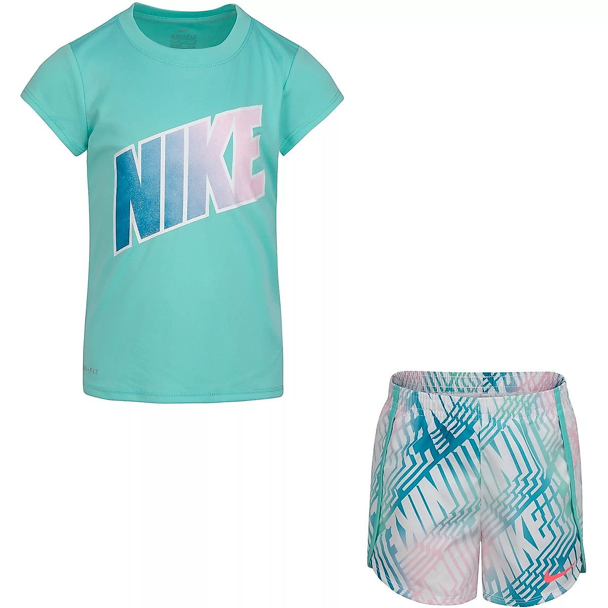 Nike Baby Girl's Graphic T-Shirt and Sprinter Shorts Two-Piece Set (Toddler) Tropical Twist 2 Toddler