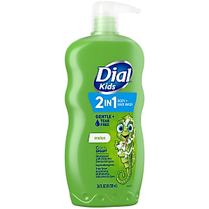 Dial Kids 2-in-1 Body+Hair Wash, Melon, 24 fl oz (Pack of 4)