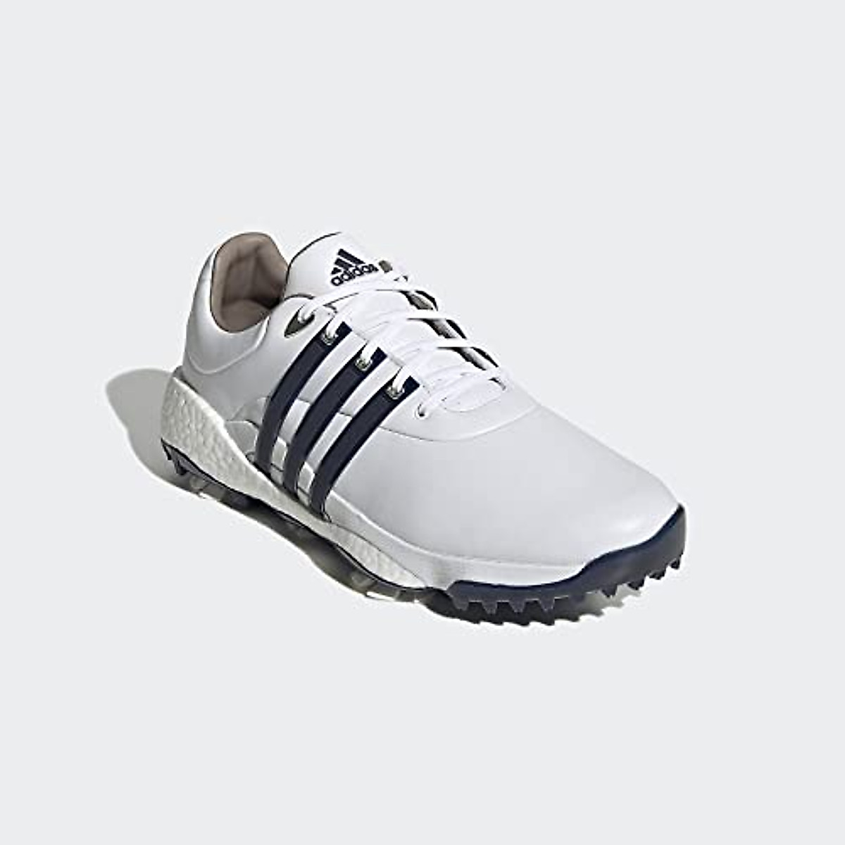 adidas Men's Tour360 22 Golf Shoes, Footwear White/Collegiate Navy/Silver Metallic, 8