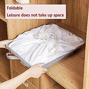 Aquarius CiCi Large Capacity Storage Bag Clothing Blanket Quilt Luggage Toy Bag with Beam Mouth Waterproof Closet Organizers and Clothes Storage Bags