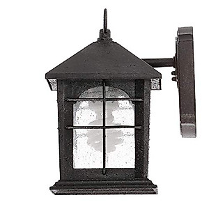 Brimfield Outdoor Aged Iron Wall Lantern