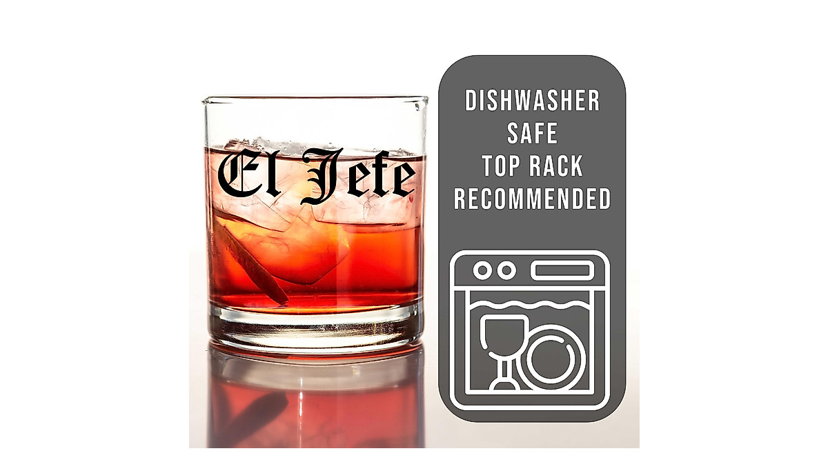 El Jefe Whiskey Glass - Best Boss Day Gift
