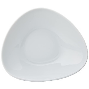 Alessi Colombina 5-3/4-Inch by 5-Inch by 10-1/4-Inch Serving Bowl shallow, White Porcelain, Set of 6