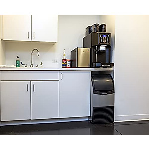 Scotsman CU0415MA-1 Essential Ice Cube-Style Ice Maker with Bin, Stainless Steel, 115-Volts, Gray Stainless Steel