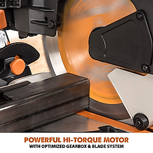 Evolution Power Tools R255SMSDB 10" Multi-Material Double Bevel Sliding Compound Miter Saw