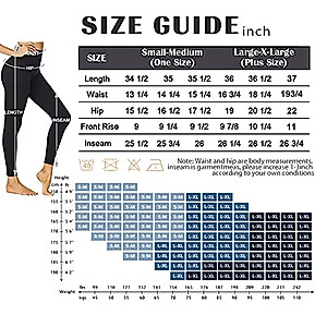 High Waisted Leggings for Women-Womens Black Seamless Workout Leggings Running Tummy Control Yoga Pants(L-XL)