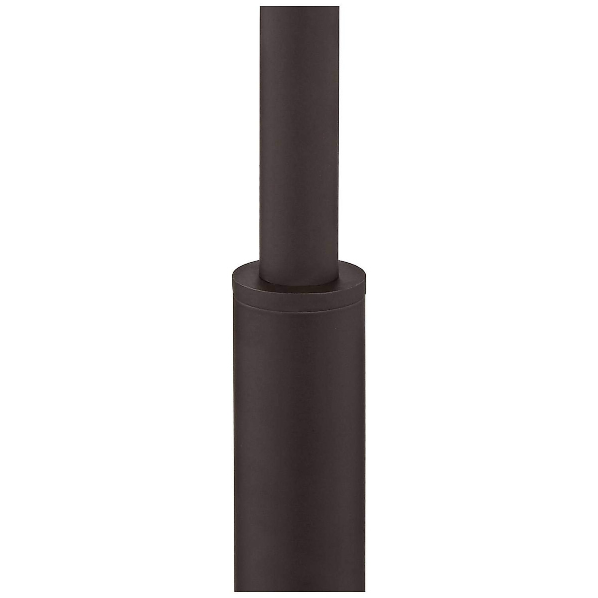 Possini Euro Design Nayla Modern Floor Lamp Standing 62.5" Tall Bronze Steel Slender Column Off White Fabric Tapered Drum Shade Decor for Living Room Reading House Bedroom Home