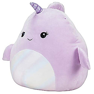 Squishmallows Official Kellytoy Plush 16" Naomi The Narwhal - Ultrasoft Stuffed Animal Plush Toy (Amazon Exclusive)