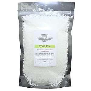 Traverse Bay Bath And Body BTMS Behentrimonium Methosulfate Cetearyl Alcohol 25% - 16 oz. Conditioning Emulsifier Resealable stand-up moisture barrier pouch.