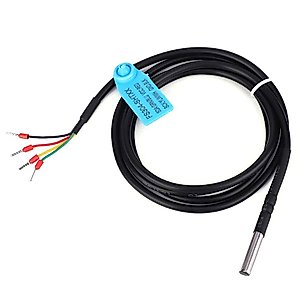 Yanmis Sensor Probe, I2C Interface Soil Temperature & Humidity Sensor Probe Soil Tester Digital Waterproof Sensor Monitoring Meter(SHT31)