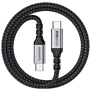USB-C to USB-C Cable (100W/5A/3FT/), 10Gbps Data Transfer, 4K Video with E-Marker PD 3.0 Fast Charge for MacBook Pro, iPad, Phones : Samsung Galaxy S23 S22 S21, Note 10 20