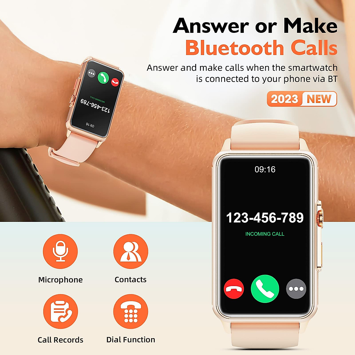 Smart Watch for Men Women Answer/Make Call,1.57" Activity Fitness Tracker IP67 Waterproof, Smart Watches for Android iPhone, Fitness Watch with Blood Oxygen Heart Rate Sleep Monitor Pedometer