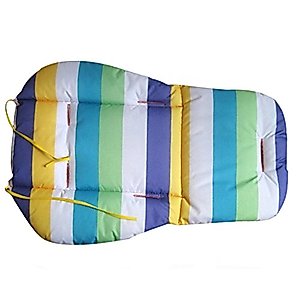 Waterproof Rainbow Baby Kids Car Seat Cotton Liner Padding Breathable Water Resistant Stroller Pushchairs Seat Cushion Pad Protector,Universal Fit (Purple)