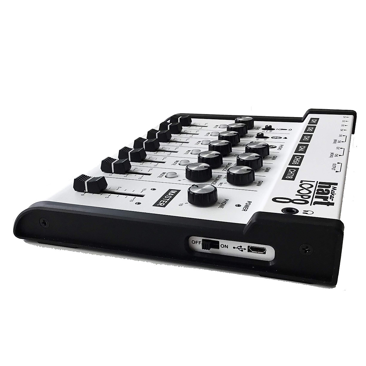Maker hart Loop Mixer 8 3.5mm/6.3mm JACK/Bluetooth/Phono EQ Pre-amplify/microphone Compatibility/audio mixer