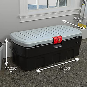 Rubbermaid ActionPacker️ 48 Gal with 8 Gal Containers Nested, Lockable Storage Bins, Industrial, Rugged Storage Container Bundle with Lids