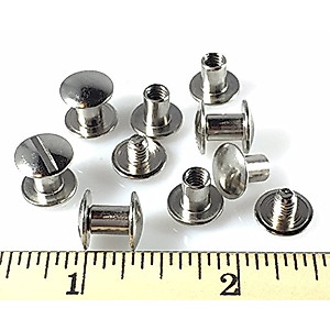 Chicago Screws 1/4" Plain 25 Pcs Np Silver