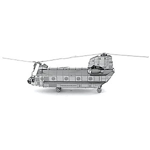 Metal Earth CH-47 Chinook 3D Metal Model Kit Bundle with Tweezers Fascinations