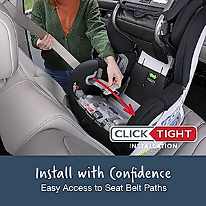 Britax Boulevard Clicktight Convertible Car Seat, Blue Contour SafeWash