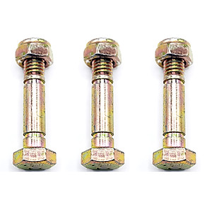 3 PK 710-0890 Shear Bolts and Nuts for MTD Craftsman Troy-Bilt Cub Cadet 710-0890A 910-0890A 910-0890 Two-Stage Snow Thrower Models (2004 & Prior) Includes Hex Nuts (1-1/2" x 5/16"-18)