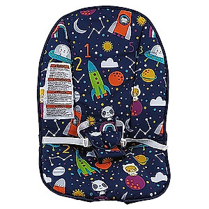 Replacement Part for Fisher-Price Baby Bouncer - GPN10 ~ Replacement Seat Cover/Pad ~ Fun Space Ship Print