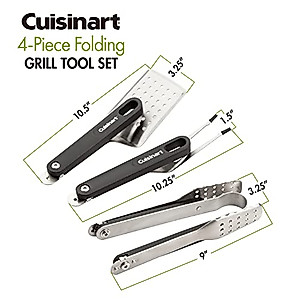 Cuisinart CGS-1000 4-Piece Folding Grill Tool Set