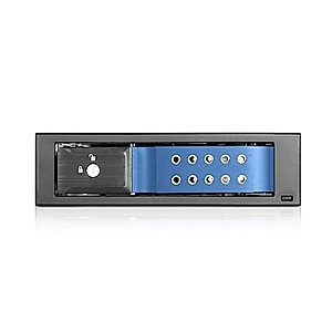 iStarUSA i-Star BPN-DE110HD-BLUE Trayless 5.25" to 3.5" 12Gb/s HDD Hot-swap Rack