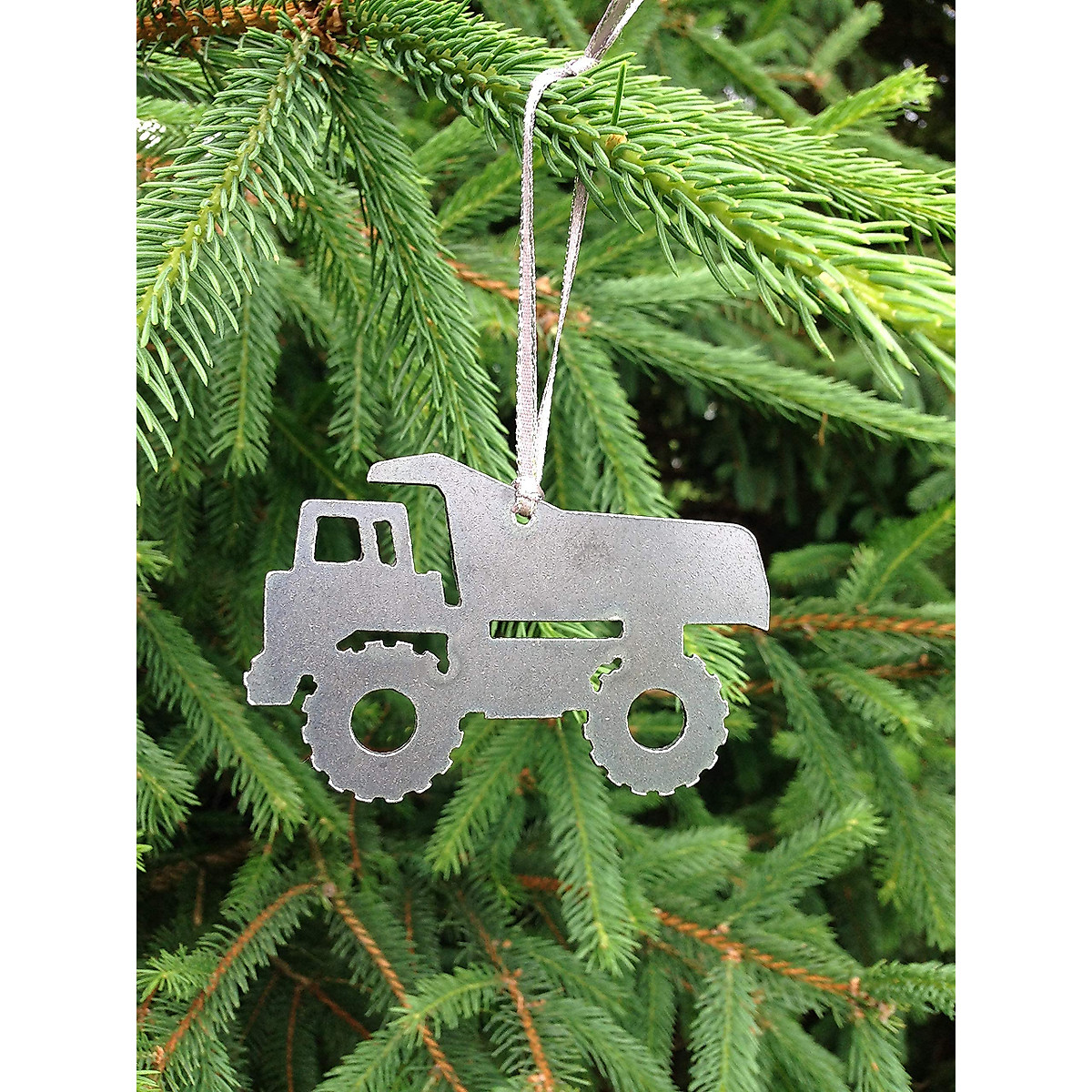 Dump Truck Metal Ornament