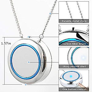 Personal Wearable Air Necklace Portable Ionic Air Necklace/ Low Noise for Adults Kids