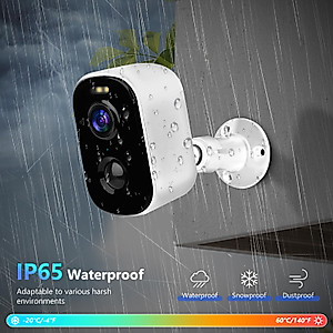 Cameras for Home Security, 1080P Security Cameras Wireless Outdoor with Motion Detection Spotlight/Siren Alarm Color Night Vision 2-Way Talk Waterproof SD/Cloud Storage Battery Powered WiFi Cam 2-Pack