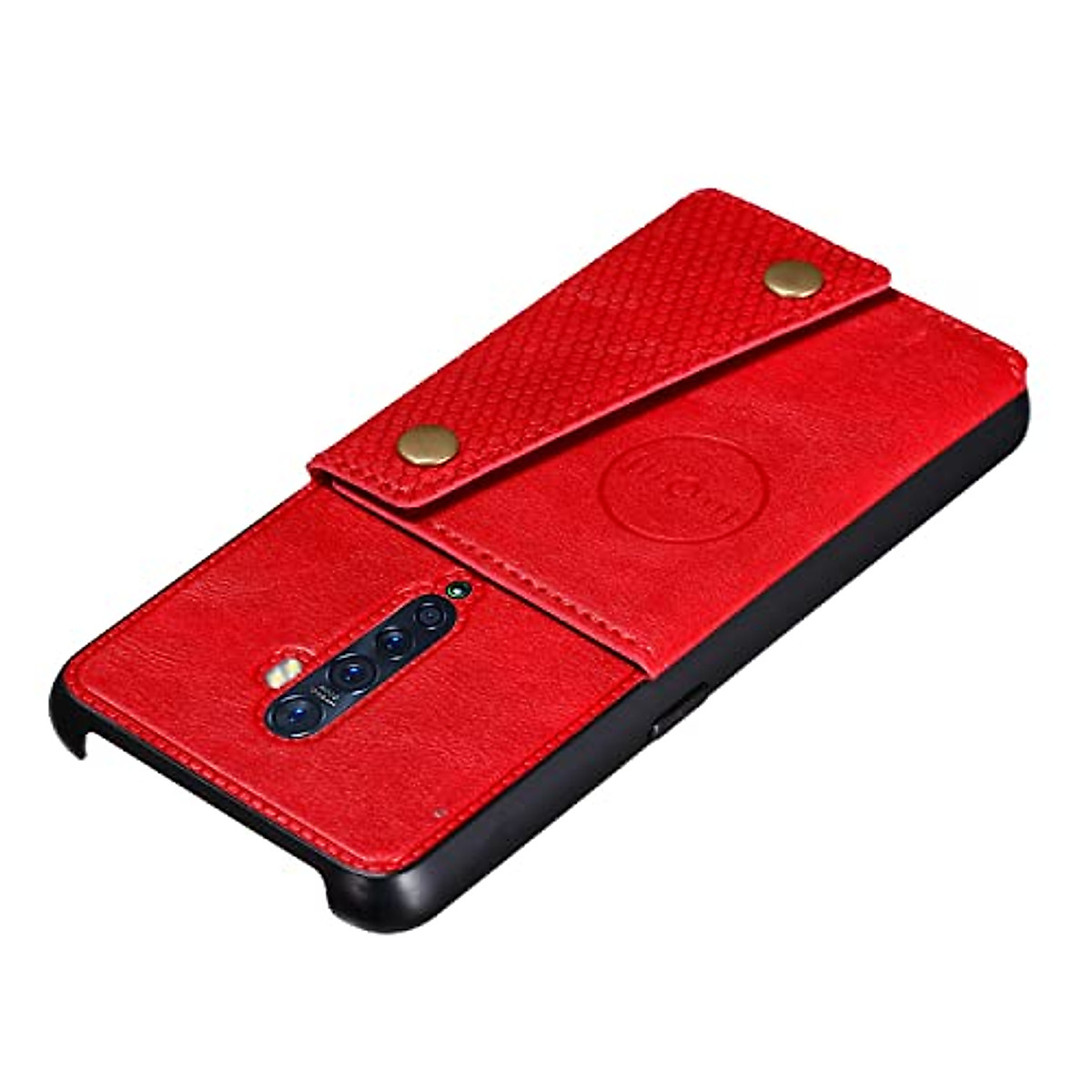 Protective Flip Cases Wallet Case Compatible with Oppo Reno 2, Leather Case with Card Holder, Double Magnetic Clasp and Durable Shockproof Cover Compatible with Oppo Reno2,Magnetic Phone Case Compatib