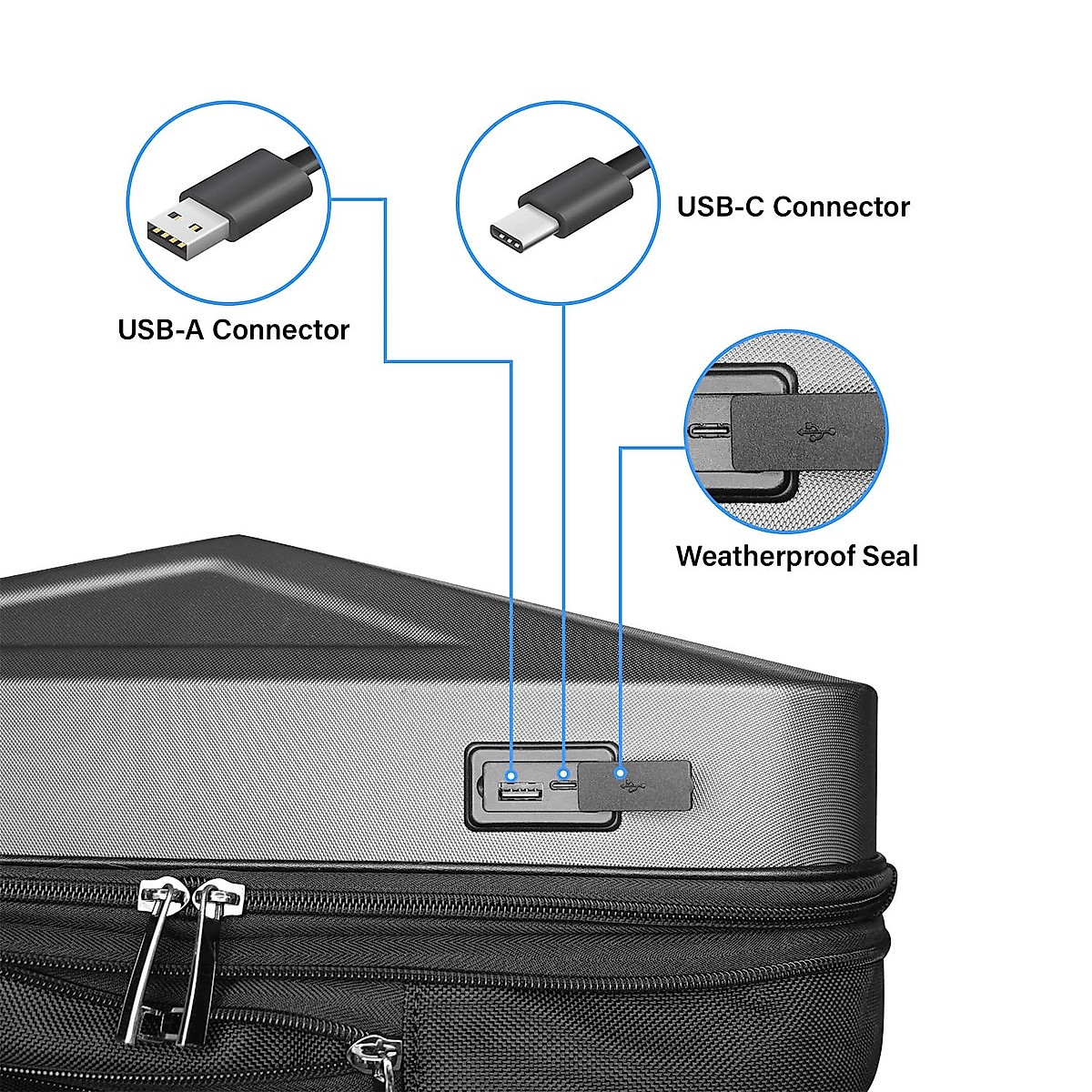 Cyberbackpack Gray Expandable Anti-theft 17.3 Inch Laptop Computer Lightweight Work Business Travel Hiking Student College Motorcycle Fashion Adult Unisex Hard Backpack for Men Women With USB Charging