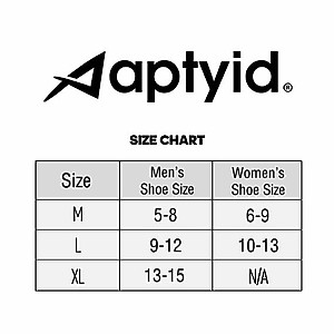 APTYID Men's Performance Cushion Ankle Athletic Running Socks, Dark Gray, Size 9-12, 6 Pairs