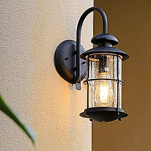 Outdoor wall light American Waterproof Outdoor Courtyard Home Door Garden Balcony Wall Sconce Outdoor Simple Corridor Villa Aisle Aluminum Wall Light E27 Lawn Wall Hanging Lamp Hanging Wall Mount Ligh