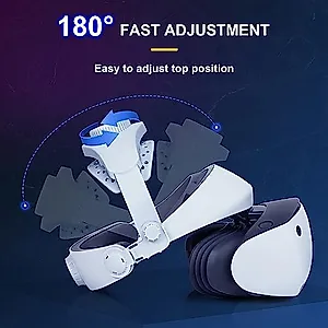 DEVASO Adjustable Head Strap for Playstation VR2, Reduced Pressure Lightweight PSVR2 Strap, Enhanced Support and Comfort in VR Headset Compatible with PS5 VR2