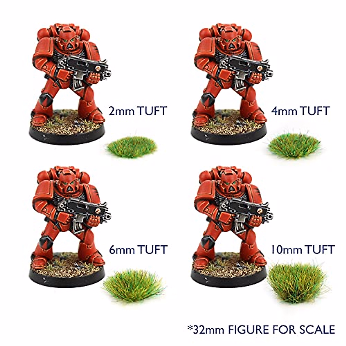 War World Scenics Self Adhesive Static Grass Tufts x 100 – Summer Alpine, 6mm – Model Railway Wargame Scenery Railroad Modelling Diorama Miniature Hobby Tabletop